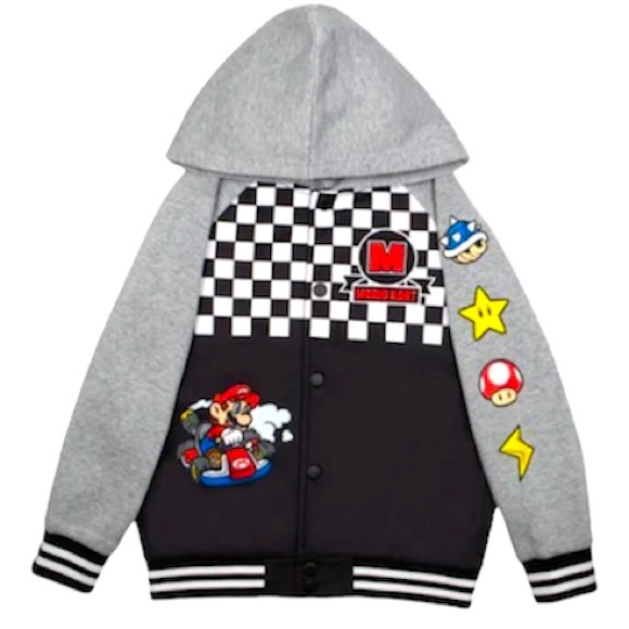Nintendo | Jackets & Coats | Nintendo Super Mario Graphic Boys Hooded ...